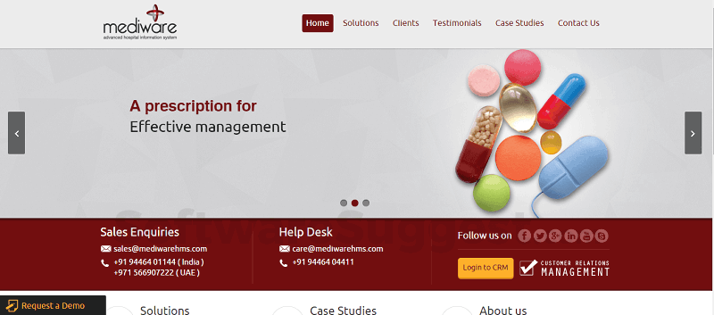 Compare SAN Hospital Management System vs Mediware in April 2025