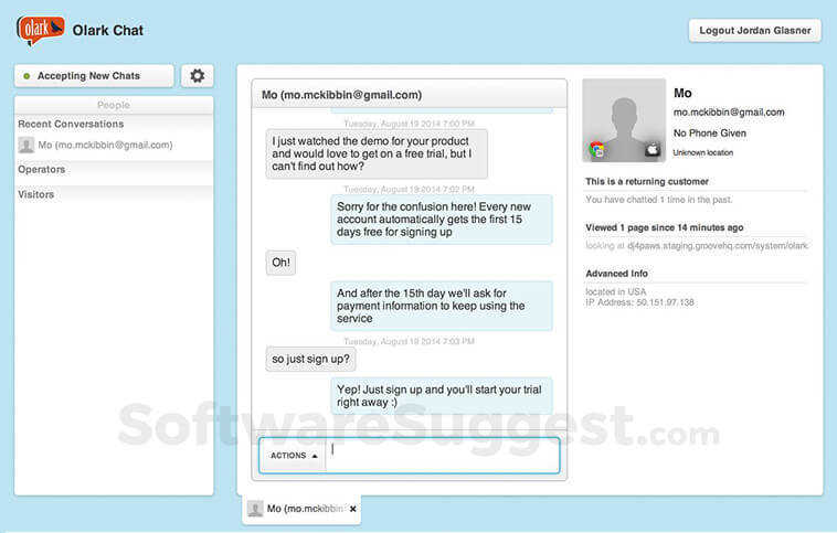 Olark: Reviews, Pricing, Features in 2025