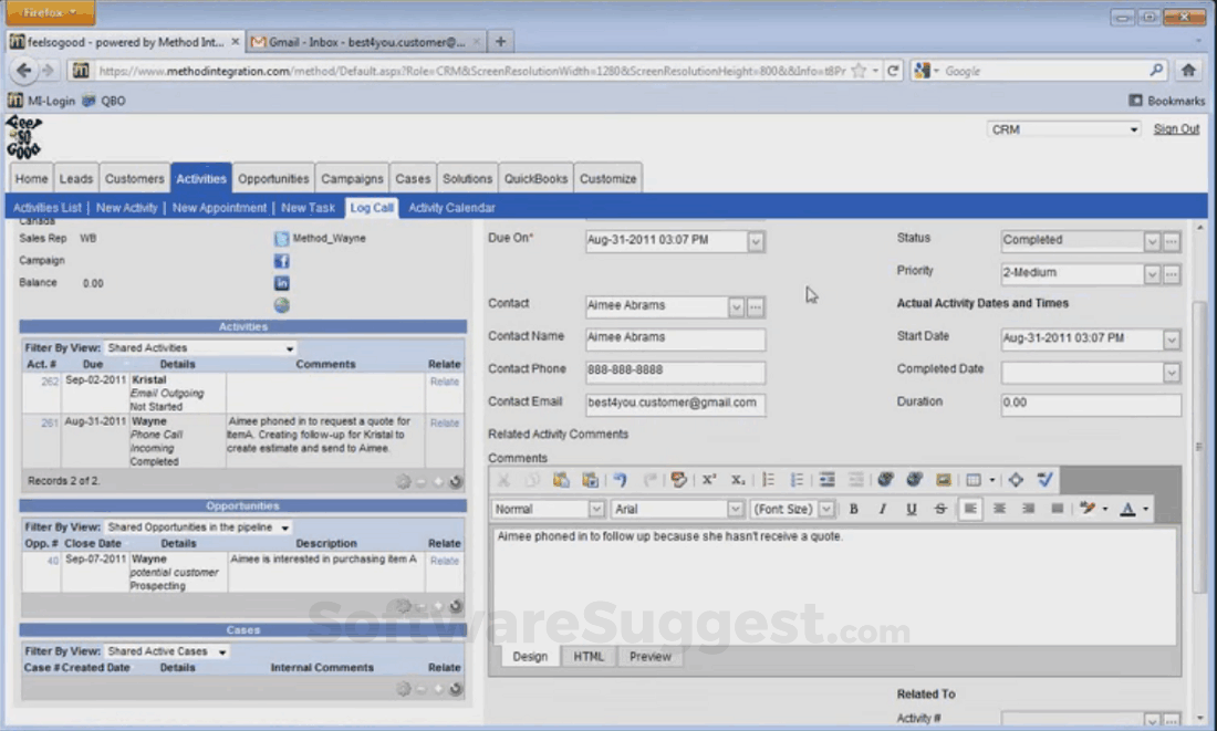Method CRM - Pricing, Features, and Details in 2025