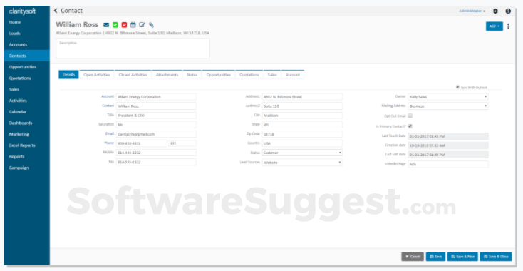 Claritysoft CRM - Pricing, Features, and Details in 2025