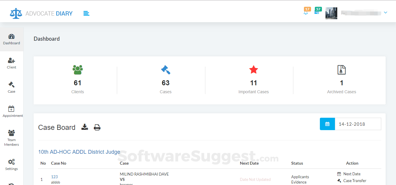 Advocates Diary - Pricing, Features, and Details in 2025