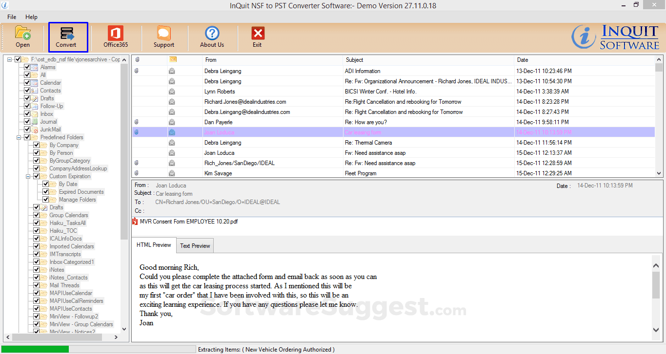 InQuit NSF to PST Converter - Pricing, Features, and Details in 2025