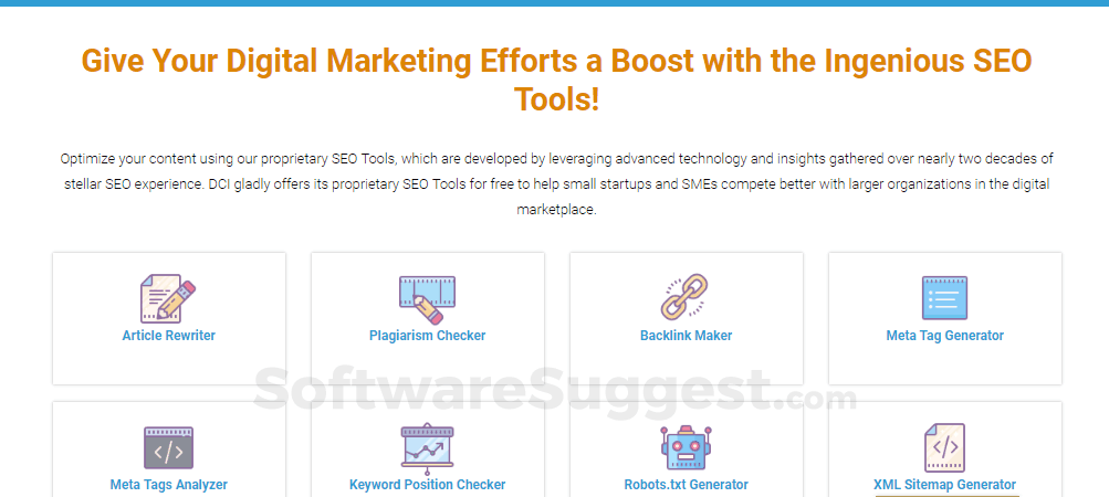 DCI - Free SEO Tools - Pricing, Features, and Details in 2025