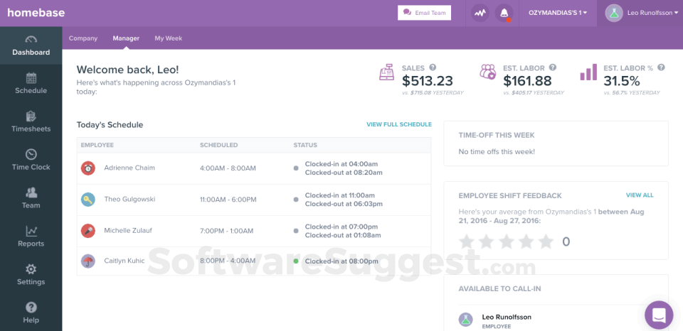 Homebase: Reviews, Pricing, Features in 2025