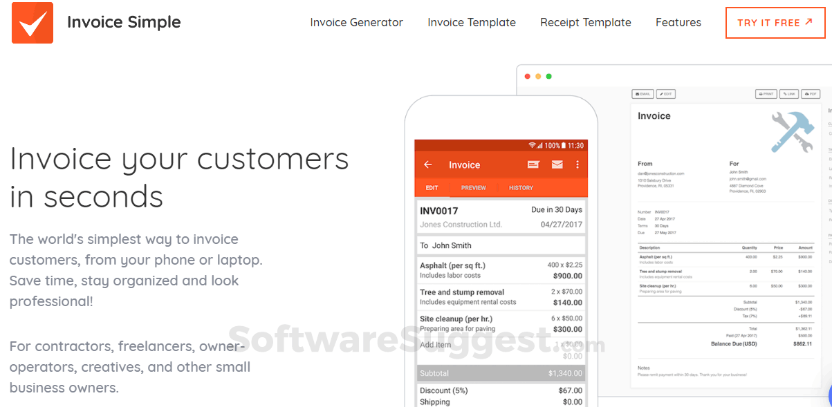 Invoice Simple: Reviews, Pricing, Features in 2025