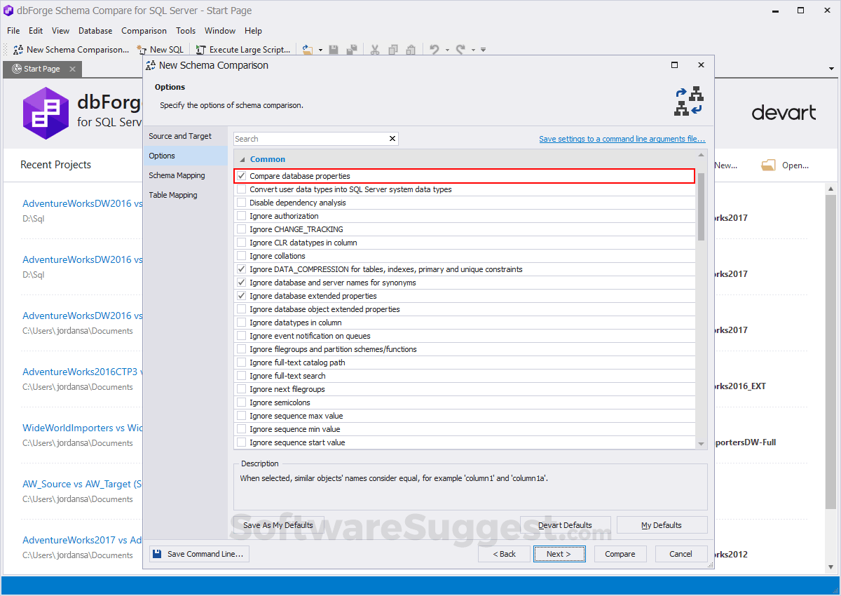 dbForge Schema Compare for SQL Server Pricing, Features, and Reviews ...