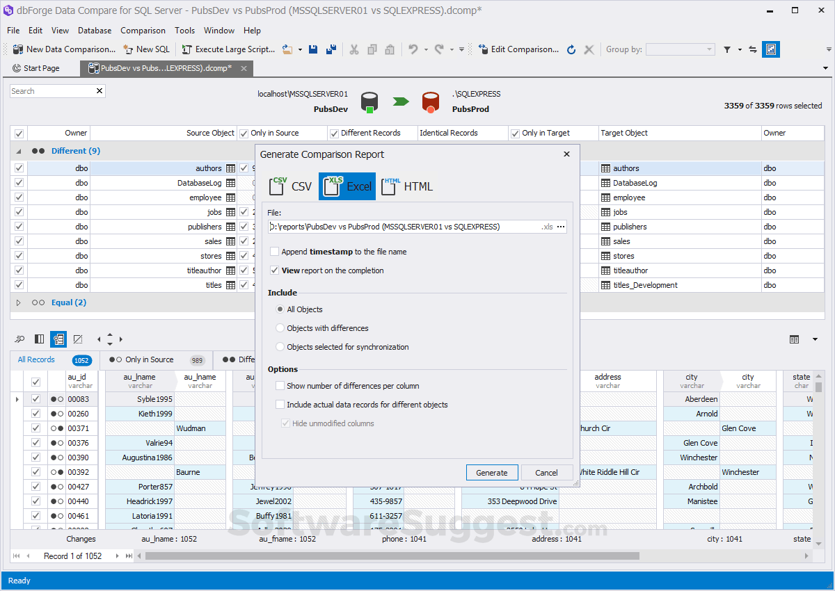 dbForge Data Compare for SQL Server: Details, Pricing, Features ...