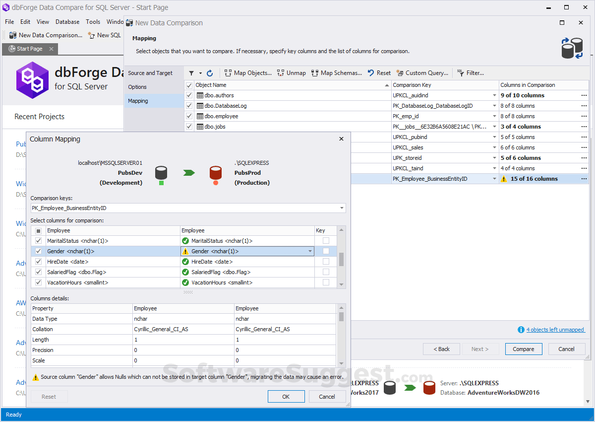 dbForge Data Compare for SQL Server - Pricing, Features, and Details in ...