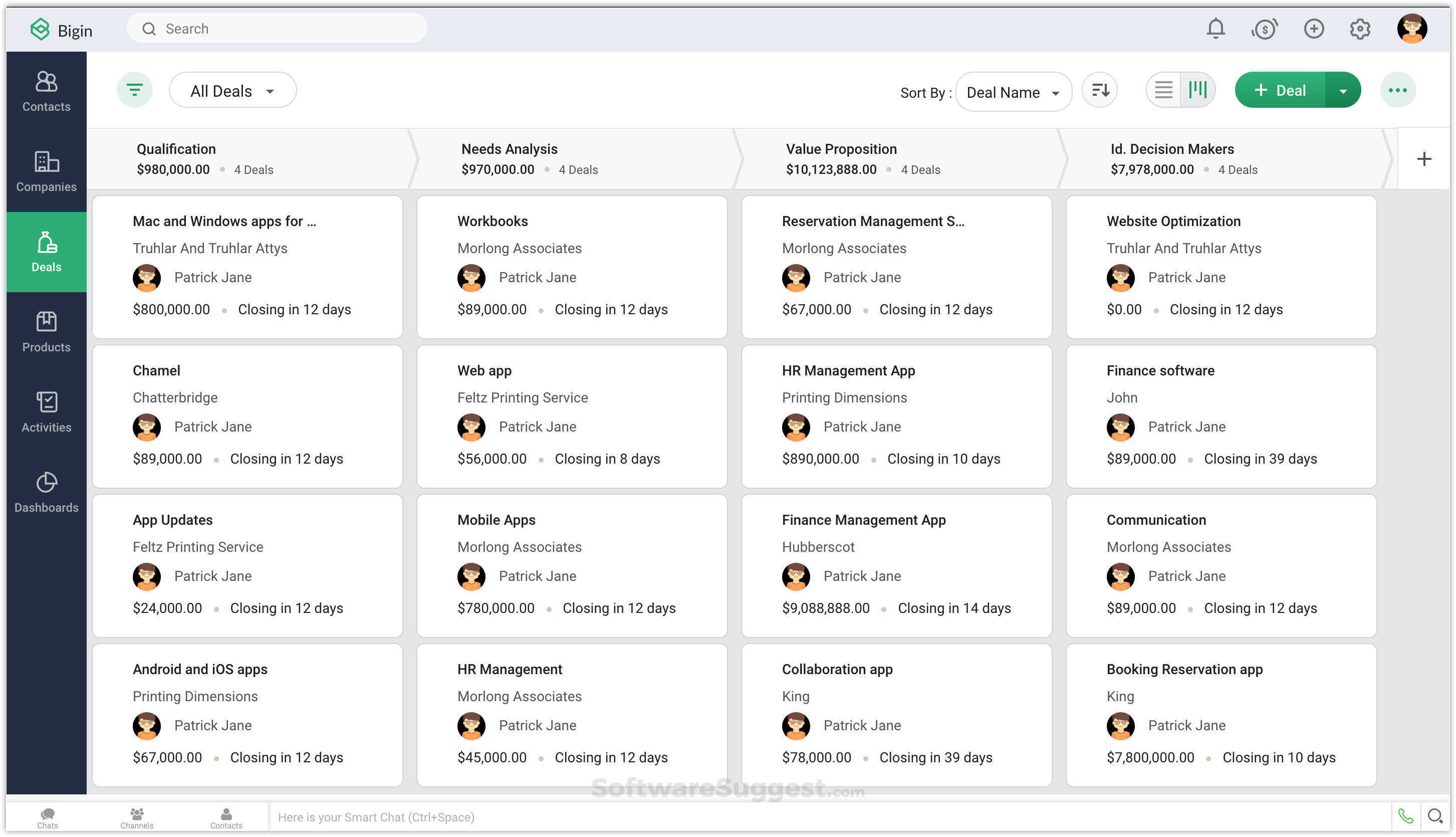 Bigin by Zoho CRM - Pricing, Features, and Details in 2026