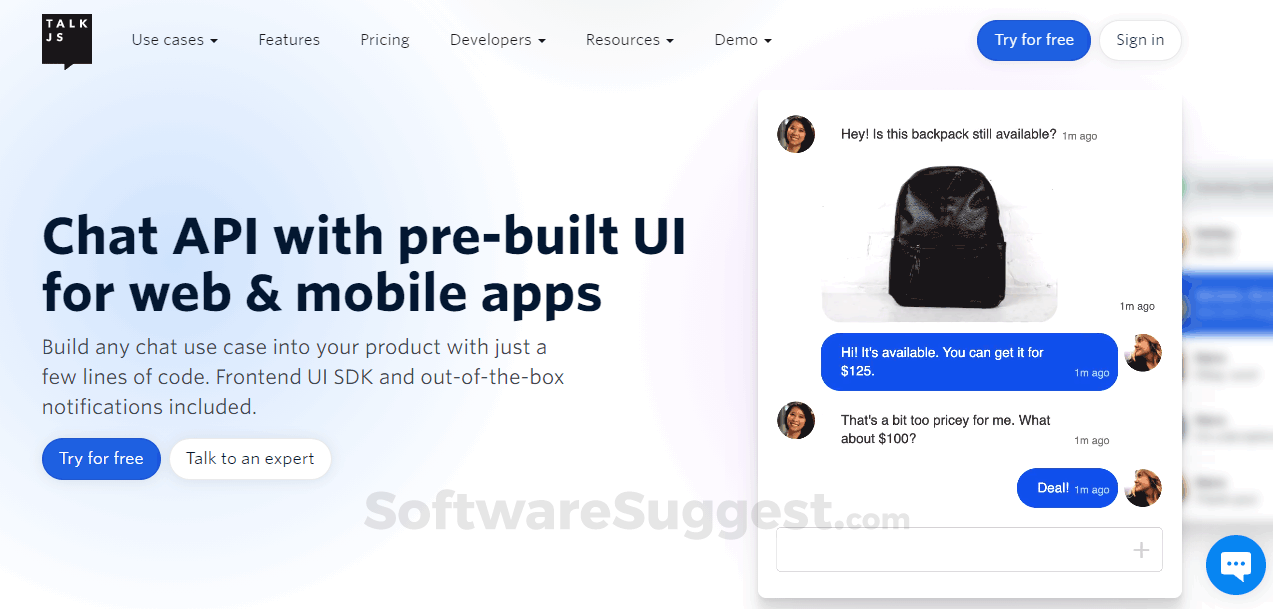 TalkJS - Pricing, Features, and Details in 2025