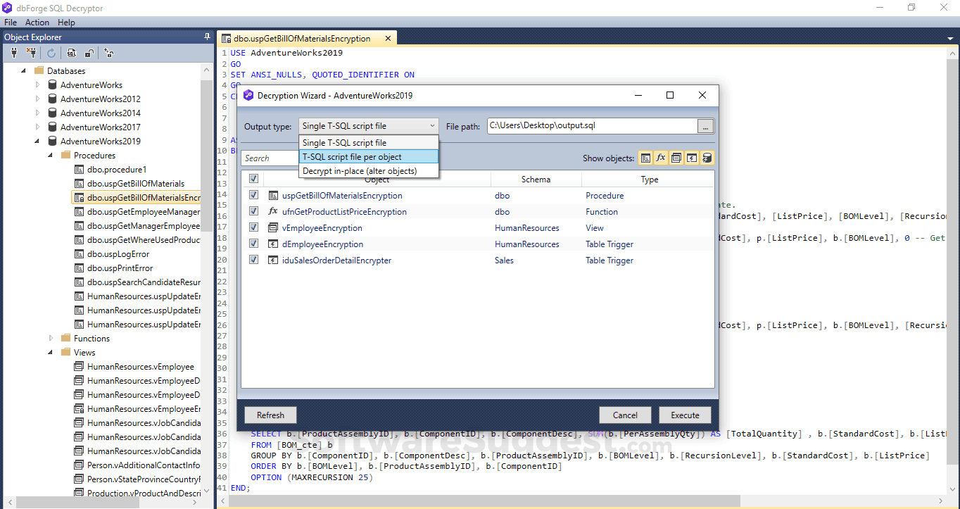 dbForge SQL Decryptor - Pricing, Features, and Details in 2025