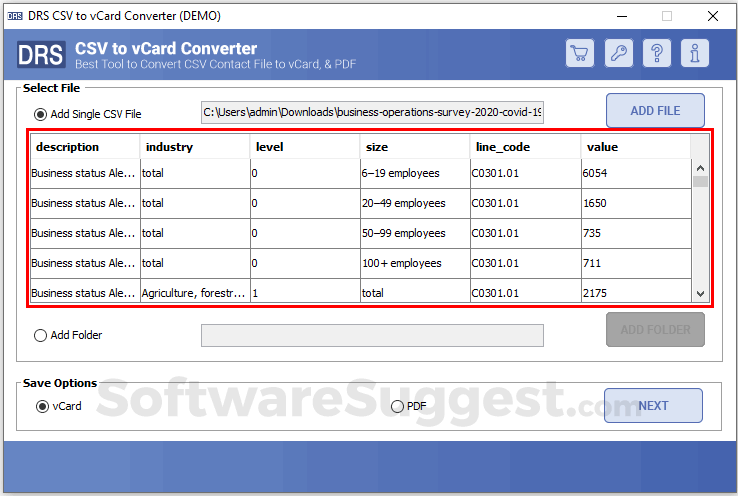 DRS CSV to vCard Converter Pricing, Features, and Reviews (Jul 2025)