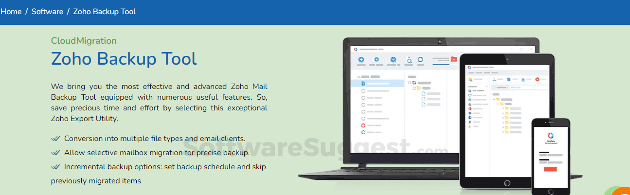 CloudMigration Zoho Backup Pricing, Features, and Reviews (Jan 2025)