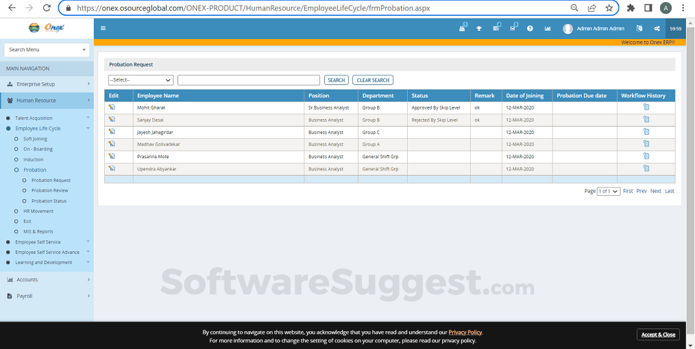 Onex HRMS: Reviews, Pricing, Features in 2025