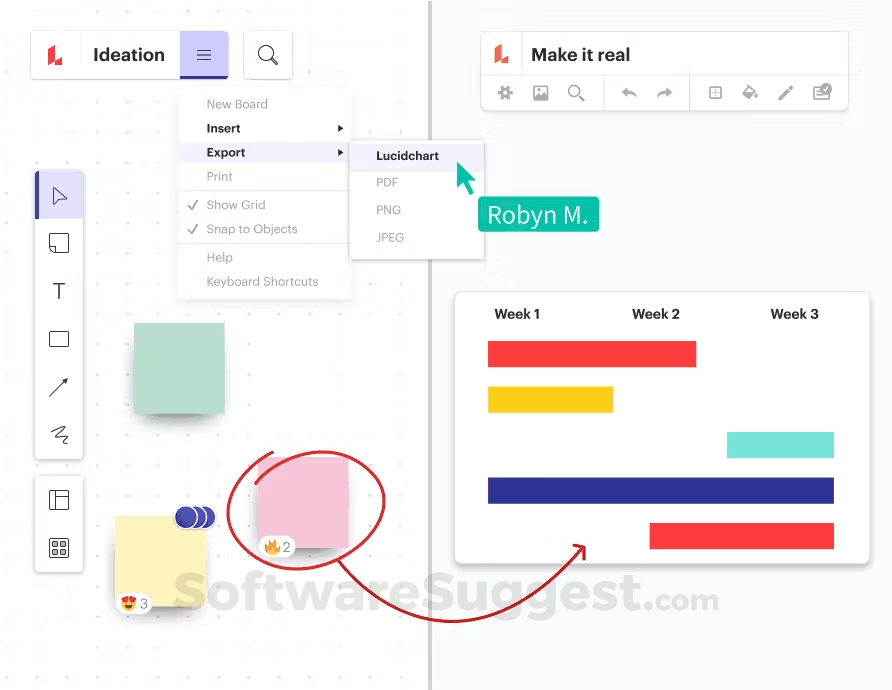 Compare Lucidchart vs Lucidspark in November 2025