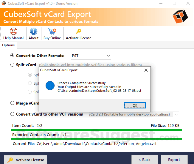 CubexSoft vCard Converter Pricing, Features, and Reviews (Jan 2025)
