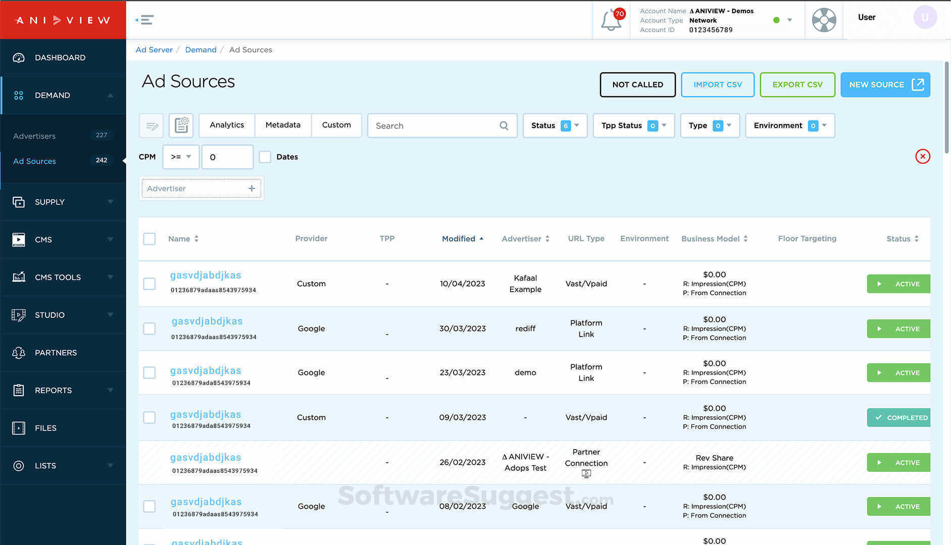 Aniview Dynamic Ad Insertion(SSAI) - Pricing, Features, and Details in 2025