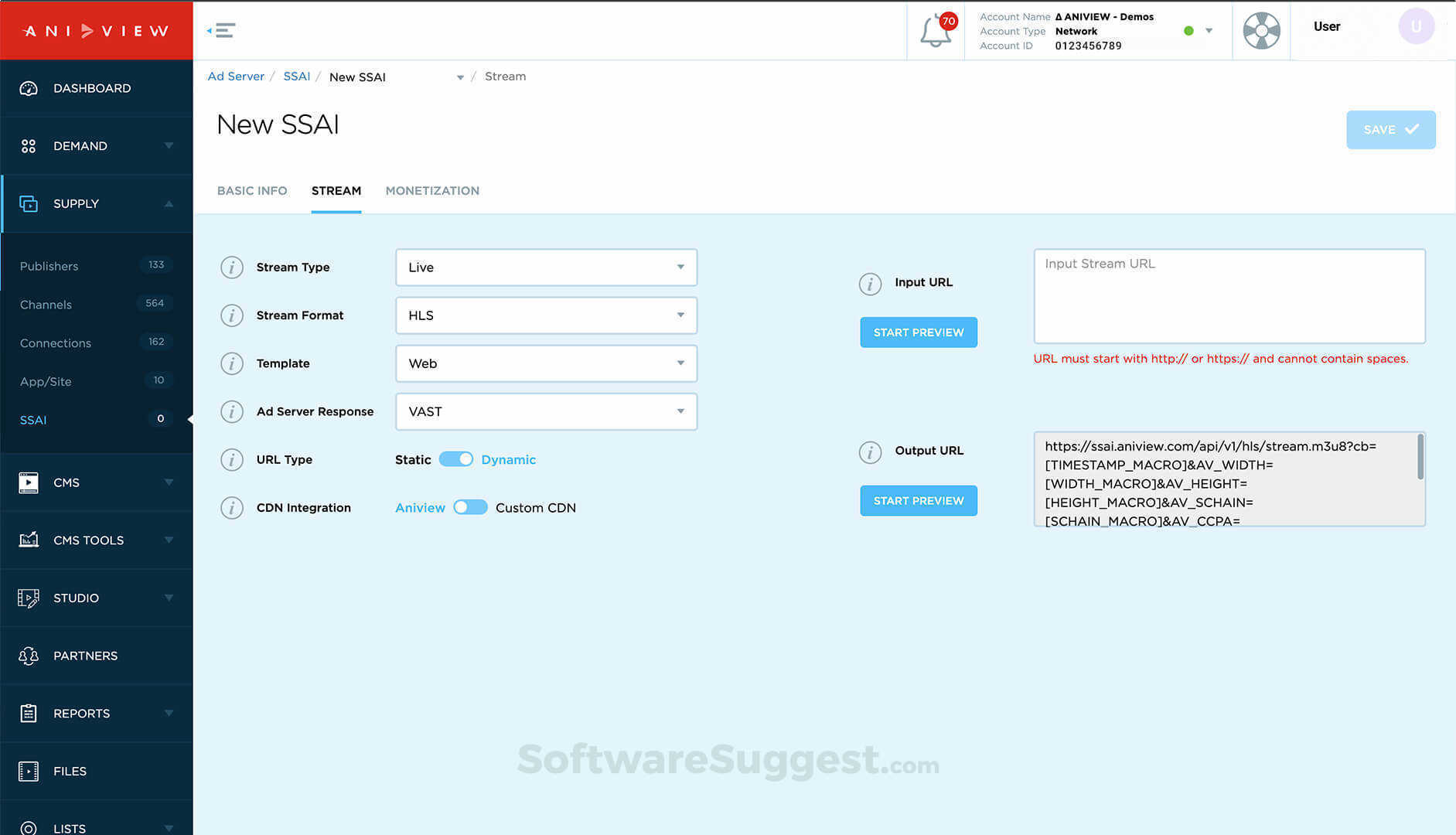 Aniview Dynamic Ad Insertion(SSAI) - Pricing, Features, and Details in 2025