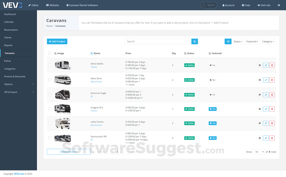 VEVS Caravan and RV Rental - Pricing, Features, and Details in 2025