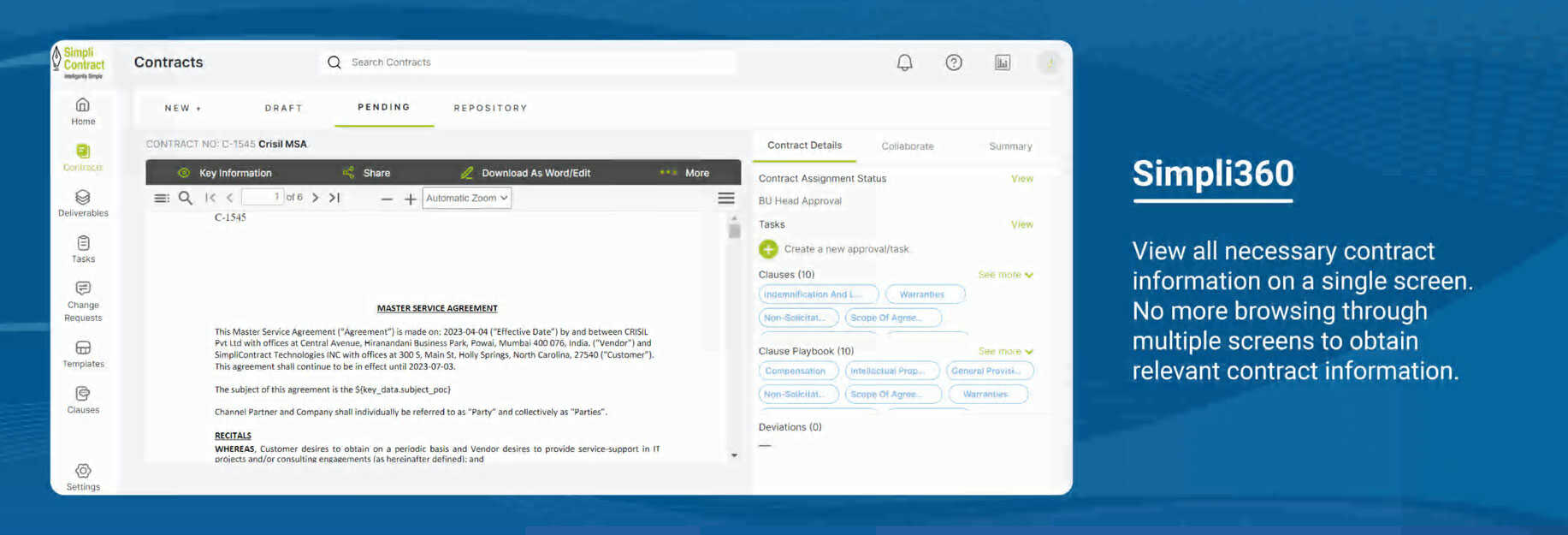 SimpliContract - Pricing, Features, and Details in 2025
