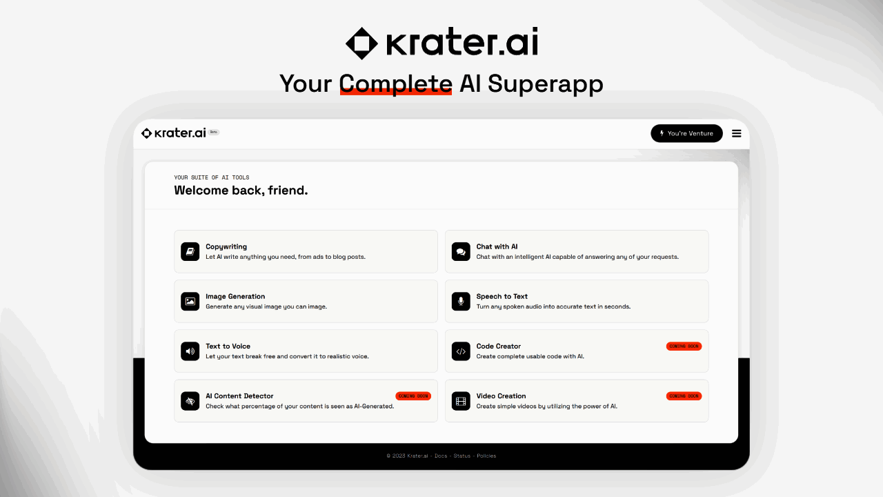 Krater.ai - Pricing, Features, and Details in 2025