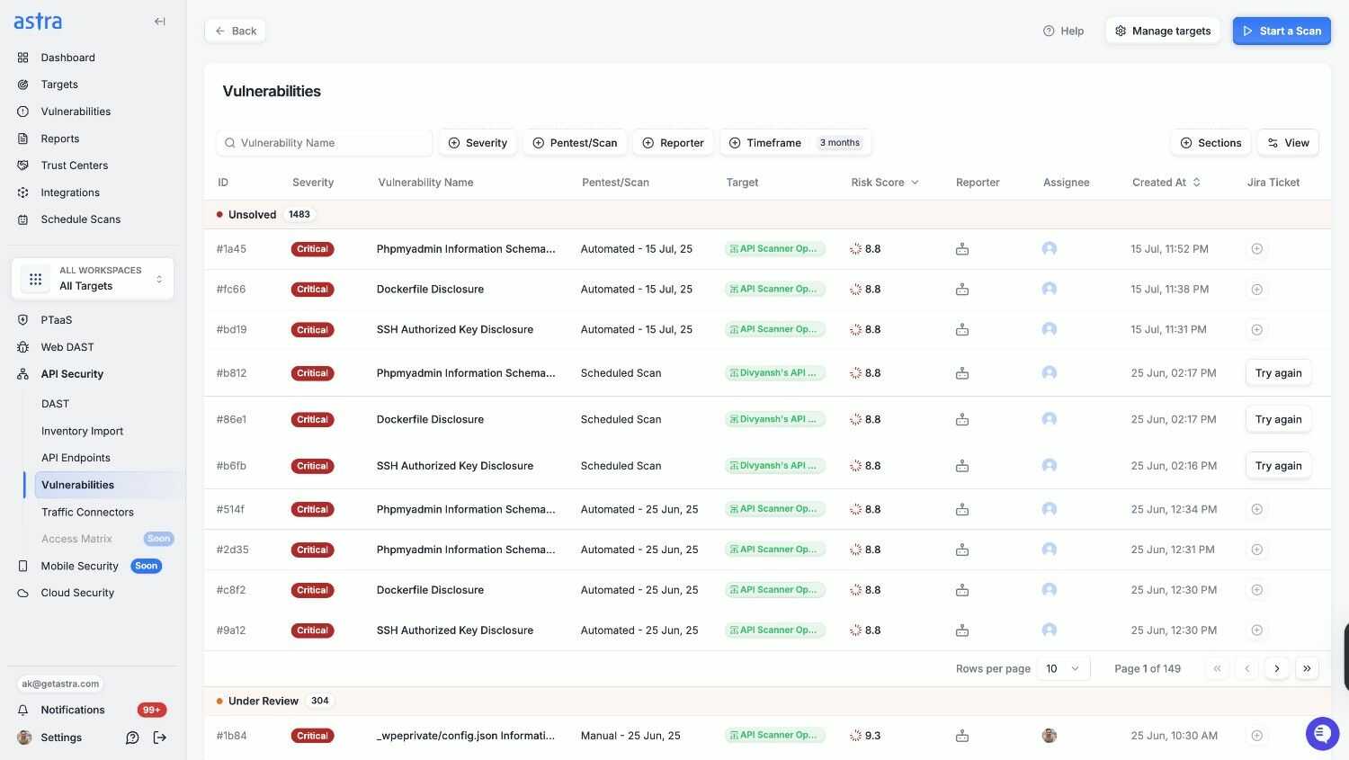 Astra API Security Platform - Pricing, Features, and Details in 2026