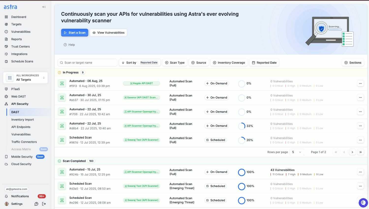 Astra API Security Platform - Pricing, Features, and Details in 2026