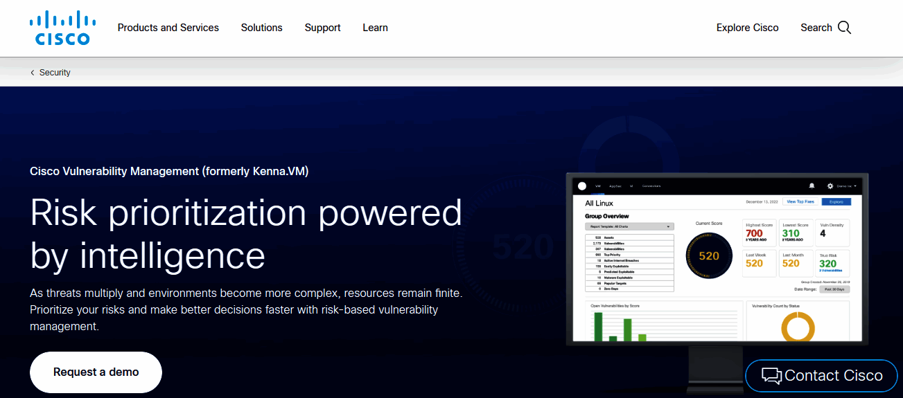 Cisco Vulnerability Management Pricing, Features, and Reviews (Jun 2025)