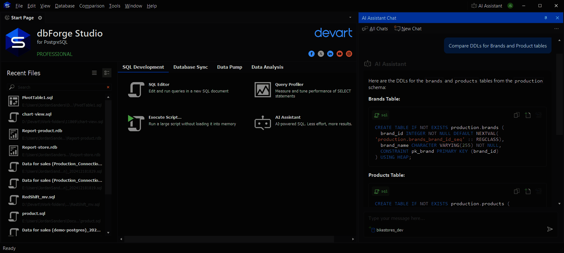 dbForge AI Assistant - Pricing, Features, and Details in 2025