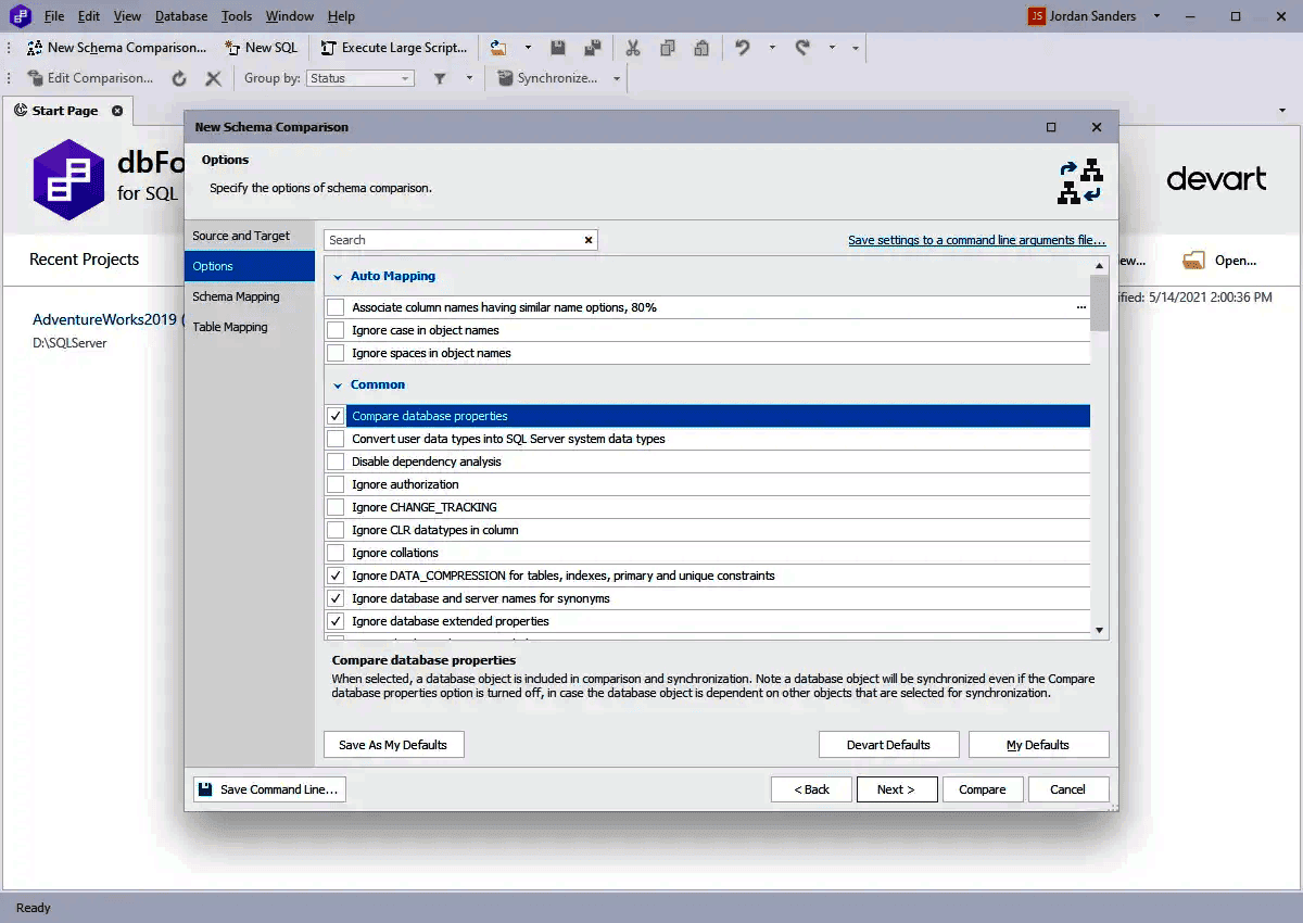 dbForge Schema Compare for SQL Server - Pricing, Features, and Details ...