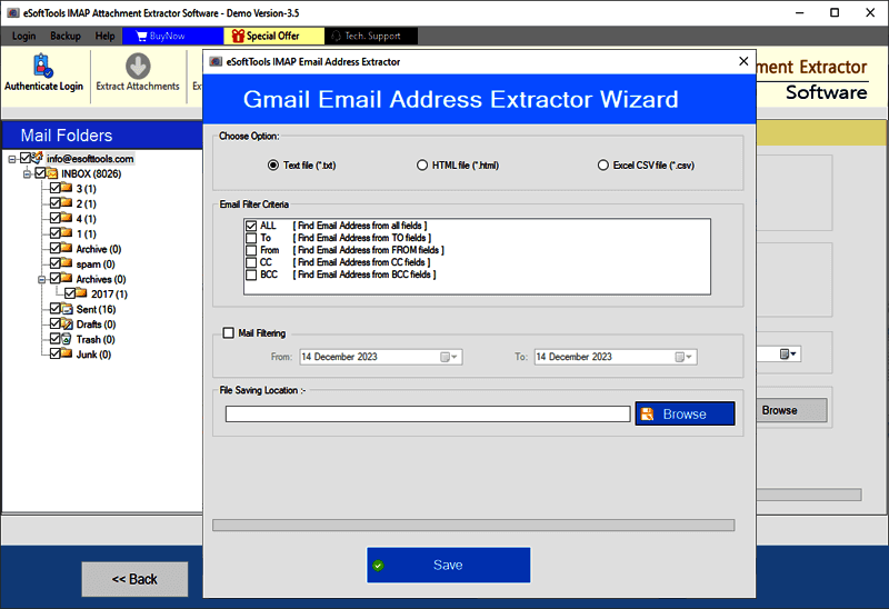 eSoftTools IMAP Attachment Extractor - Pricing, Features, and Details in 2025