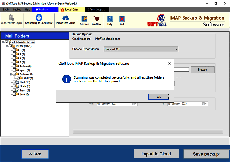 eSoftTools IMAP to IMAP Migration - Pricing, Features, and Details in 2025