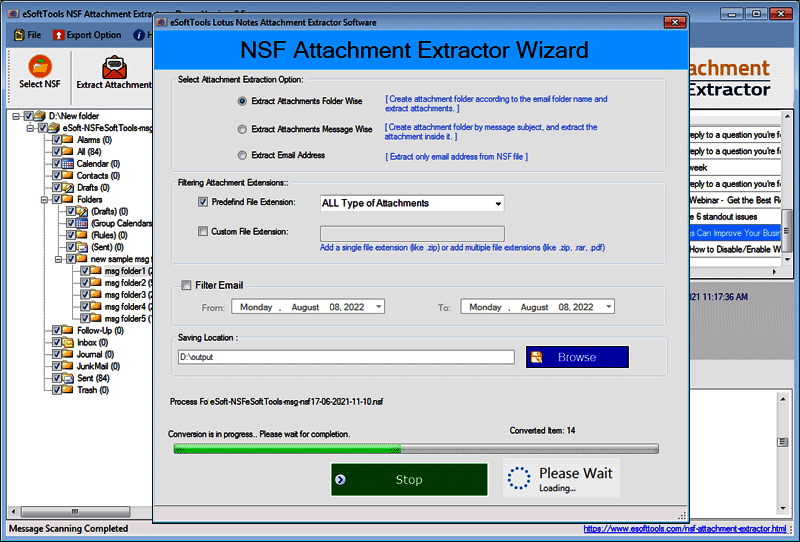 eSoftTools NSF Attachment Extractor: Details, Pricing, Features ...