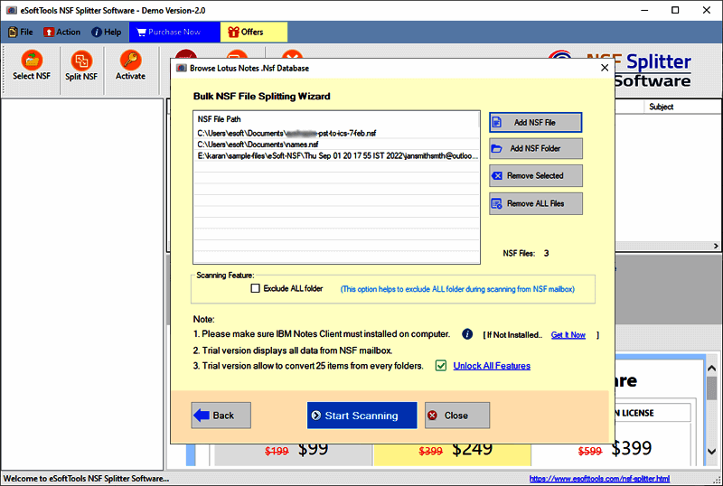 eSoftTools NSF Splitter - Pricing, Features, and Details in 2025