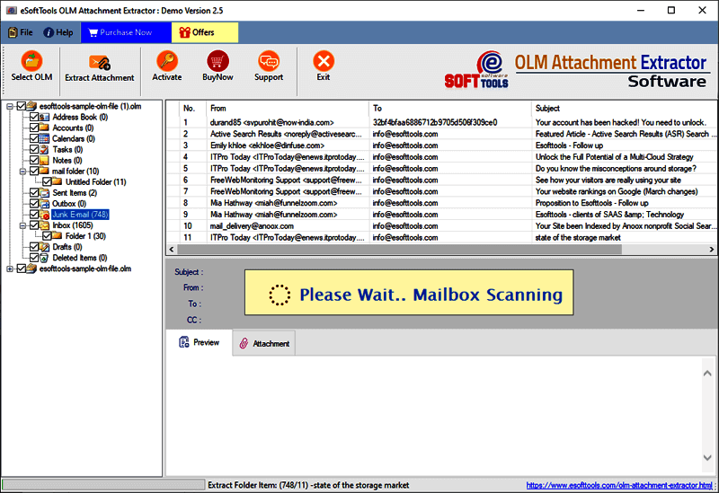 eSoftTools OLM Attachment Extractor: Details, Pricing, Features ...