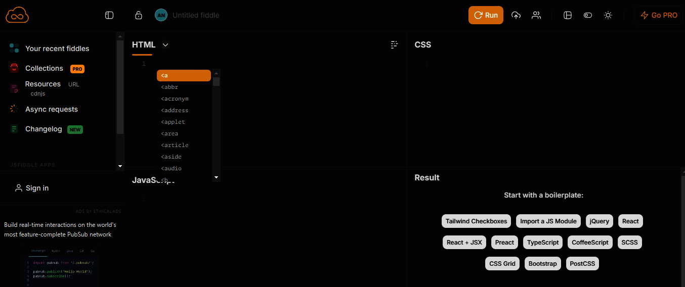 JSFiddle - Pricing, Features, and Details in 2025