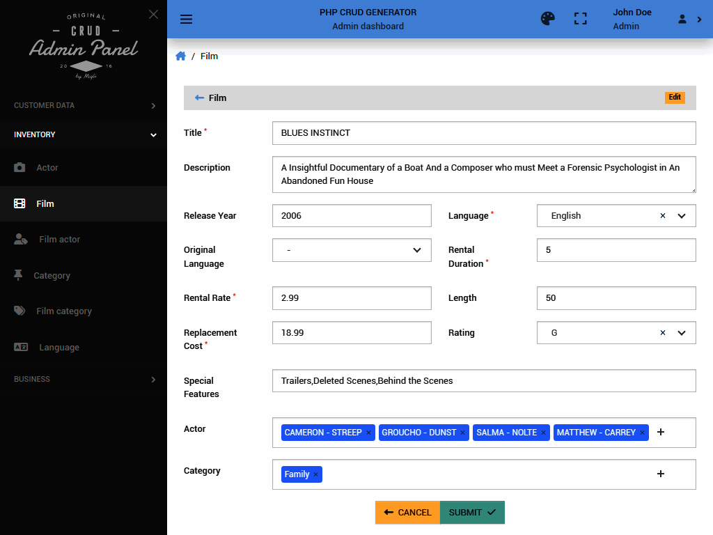 PHP CRUD Generator - Pricing, Features, and Details in 2025