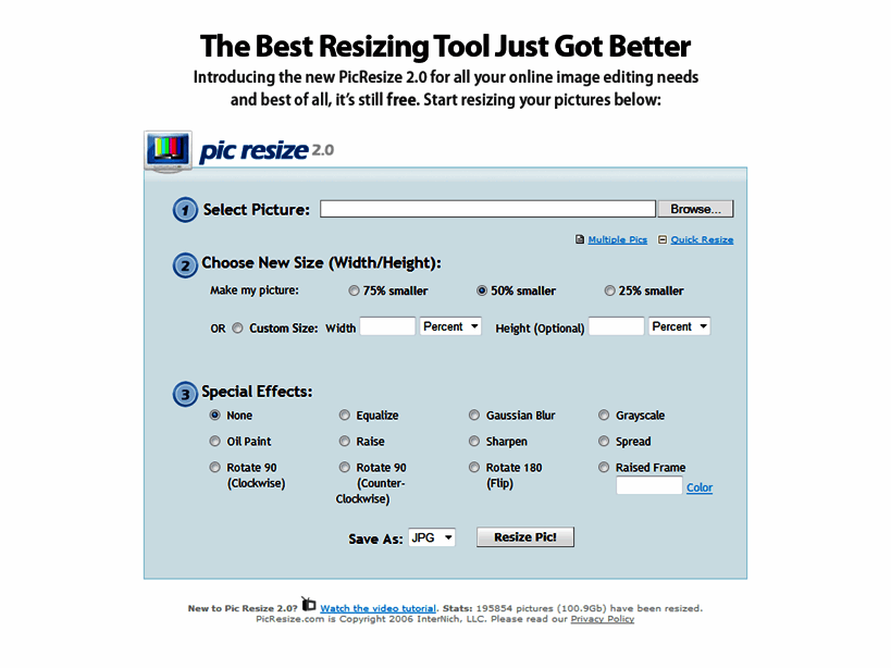 PicResize: Details, Pricing, Features, & Integration in 2026