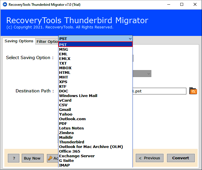 RecoveryTools Thunderbird Migrator - Pricing, Features, and Details in 2025