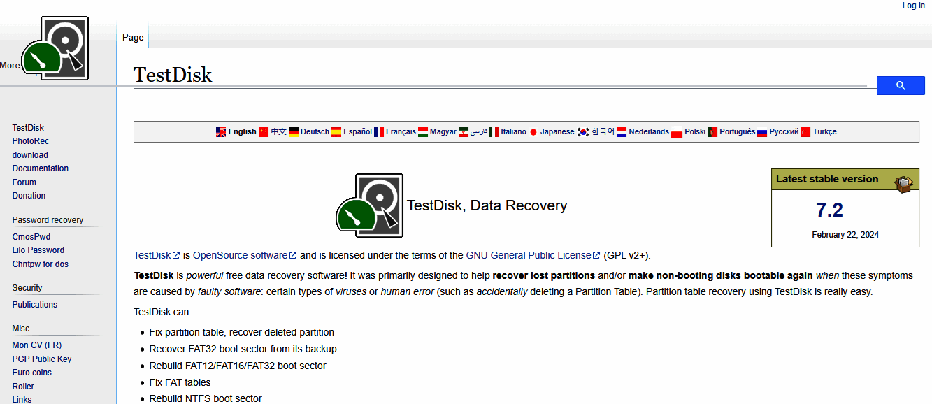 TestDisk - Pricing, Features, and Details in 2025