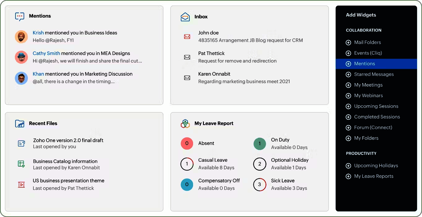 Zoho One - Pricing, Features, and Details in 2025