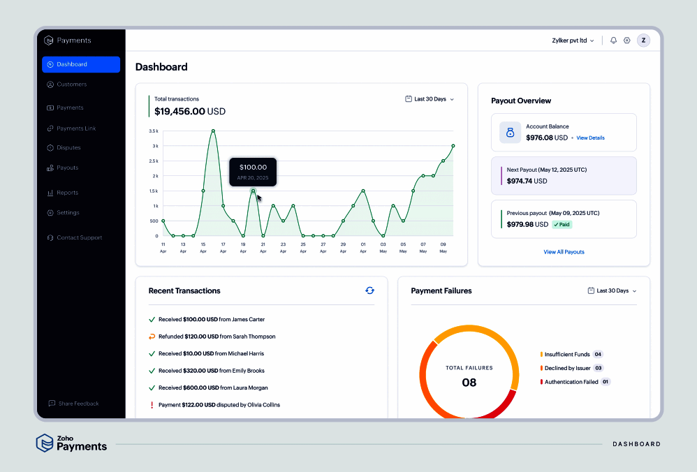 Zoho Payments Pricing, Features, and Reviews (Jul 2025)