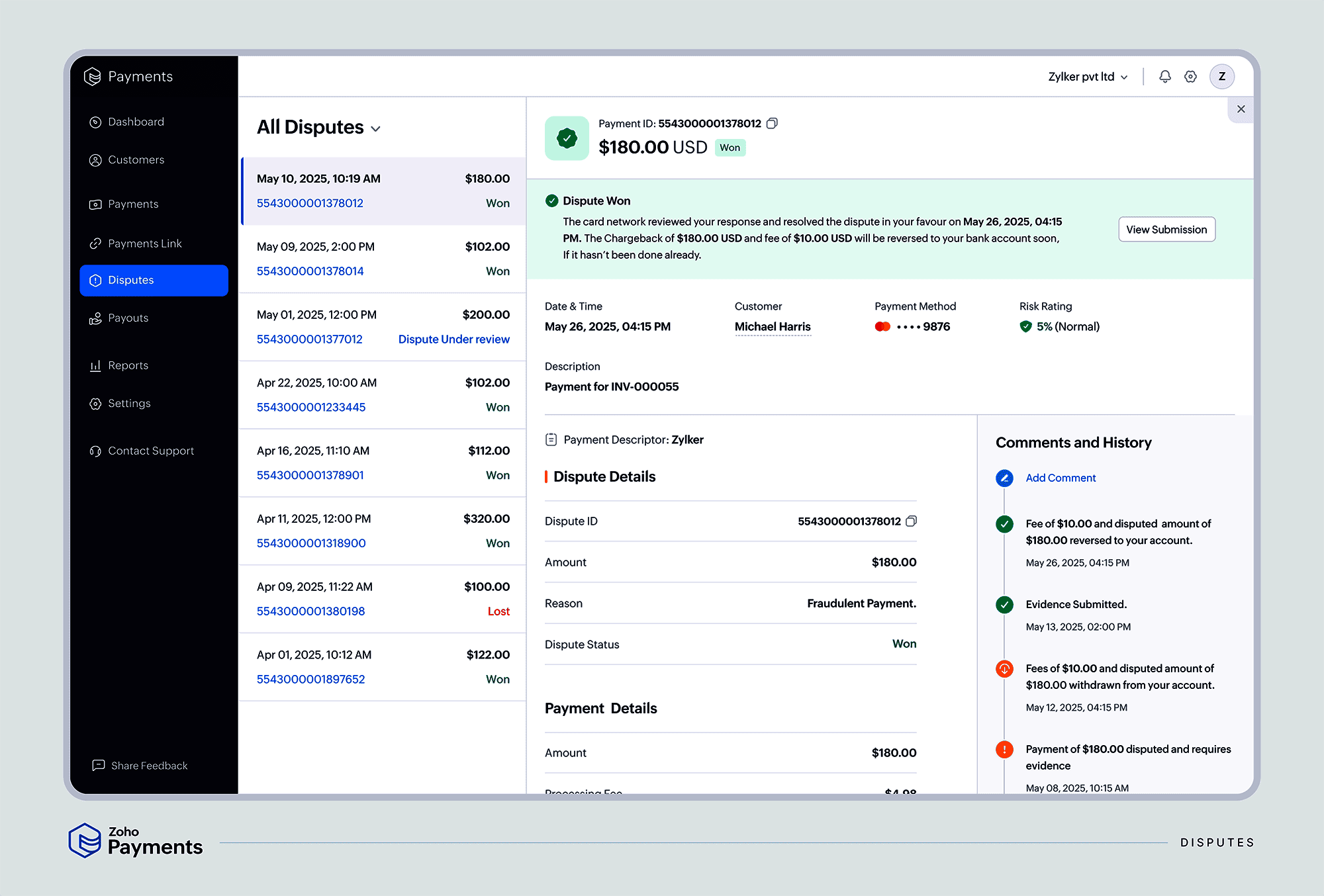 Zoho Payments - Pricing, Features, and Details in 2025