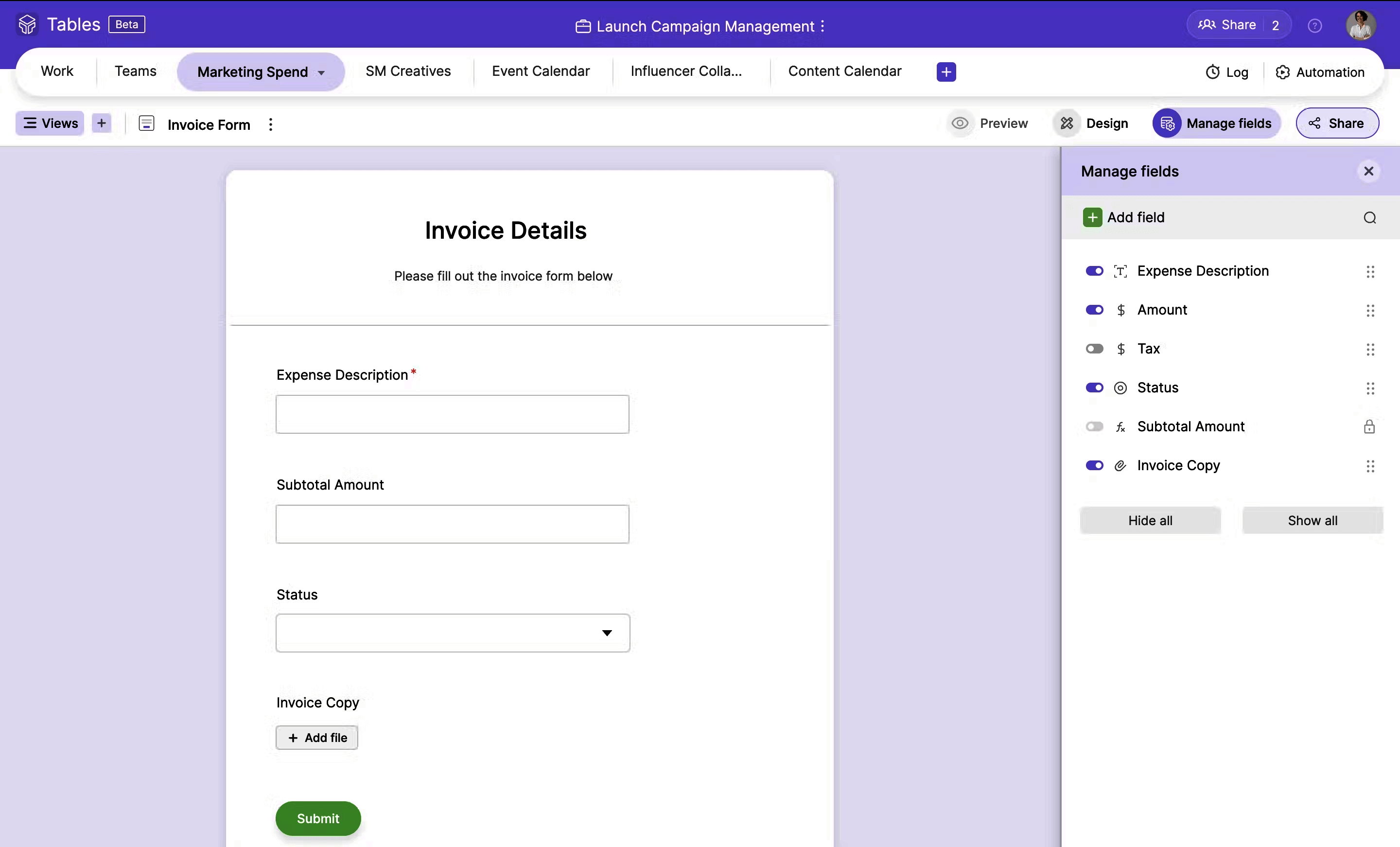 Zoho Tables: Details, Pricing, Features, & Integration in 2026