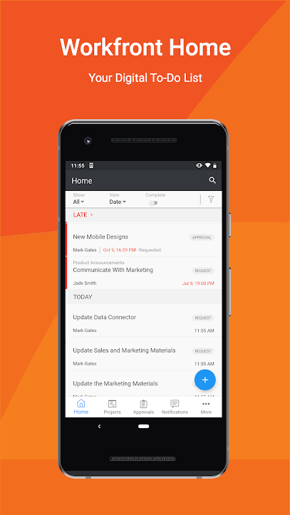 Workfront Mobile app for iOS and Android Devices in 2024