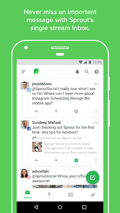 Sprout Social Mobile app for iOS and Android Devices in 2024