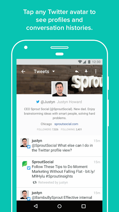 Sprout Social Mobile app for iOS and Android Devices in 2024