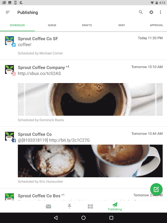 Sprout Social Mobile app for iOS and Android Devices in 2024