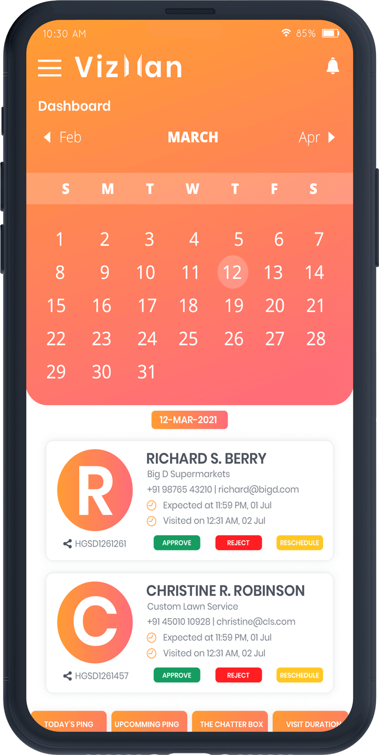 VizMan Mobile app for iOS and Android Devices in 2024