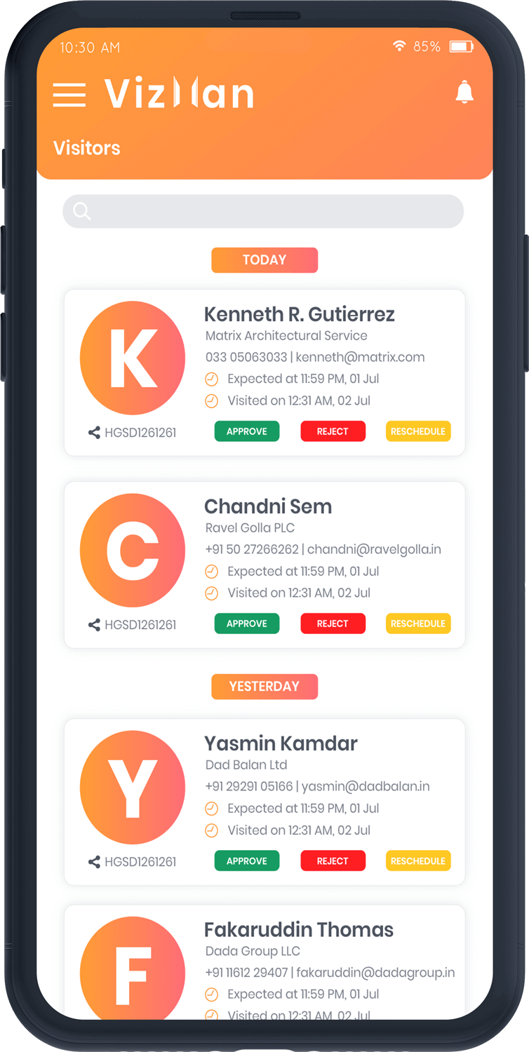 VizMan Mobile app for iOS and Android Devices in 2024